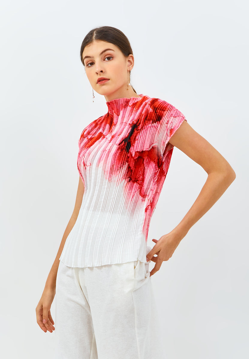 PEONIES Pleated Top – ANS.EIN