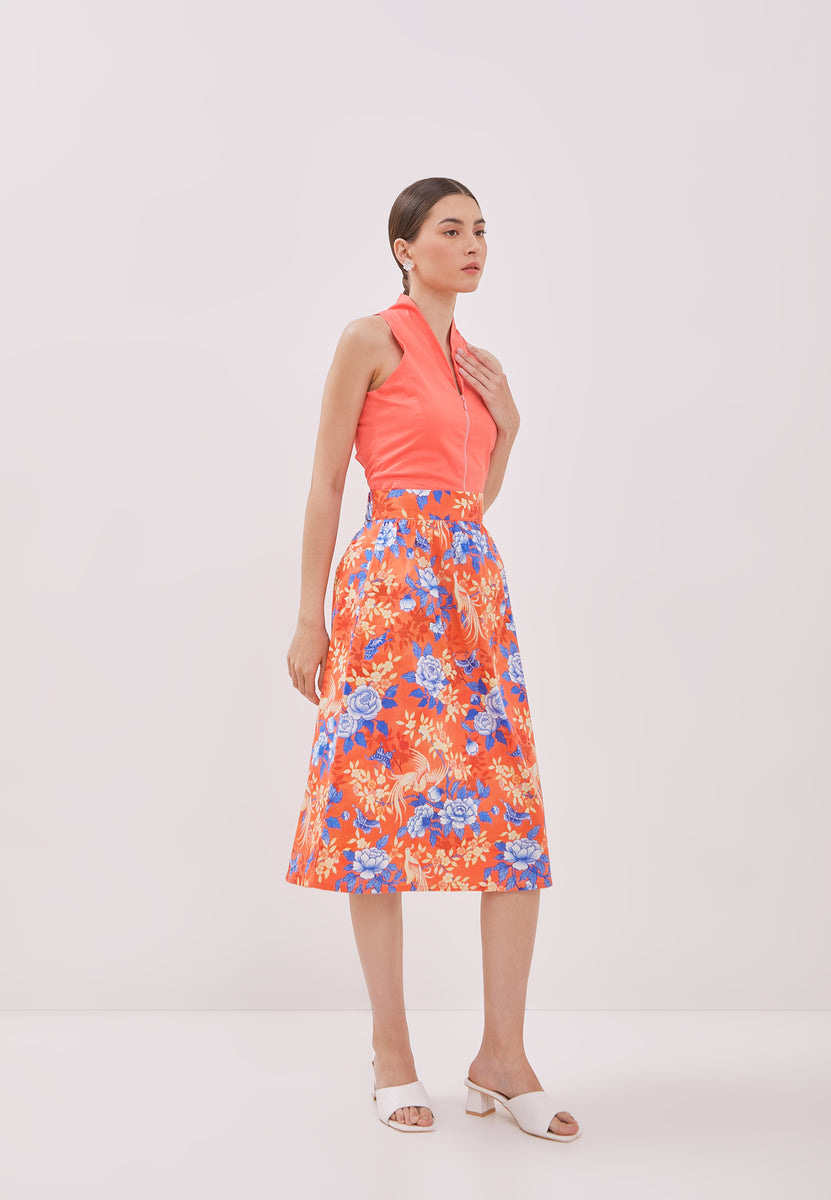 BIRDS & BUTTERFLY Straight Skirt – ANS.EIN