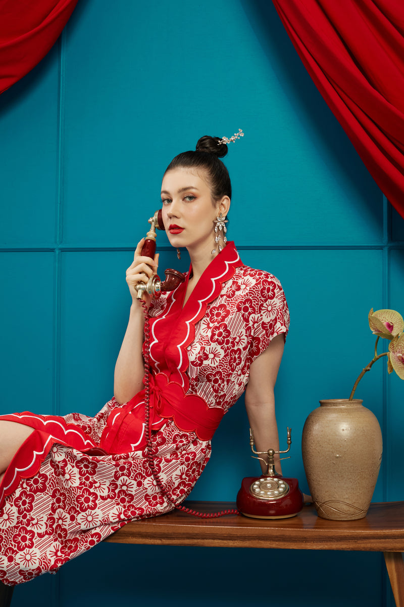 BANGKIT Batik Nyonya Dress – ANS.EIN