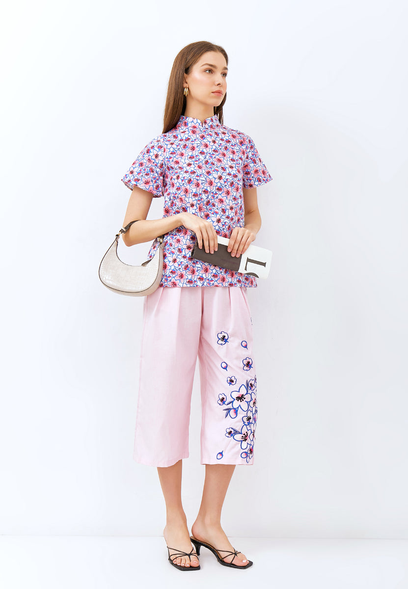 CHERRY BLOSSOM Sleeve Cheongsam Top – ANS.EIN